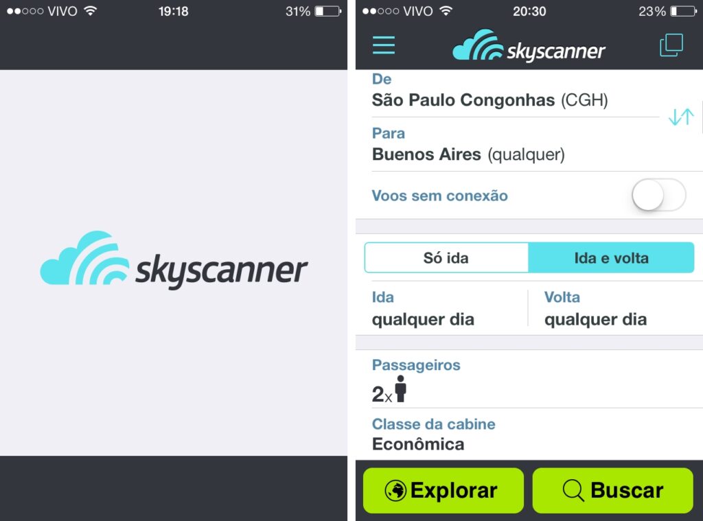 Skyscanner, dica de app de passagem aérea, hotéis e aluguel de carros ...